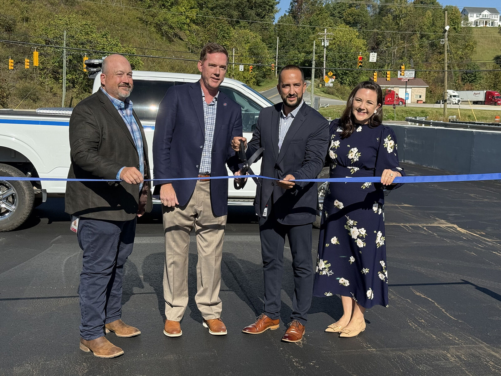 McDowell County NC bridge connects Baxter Healthcare to 221