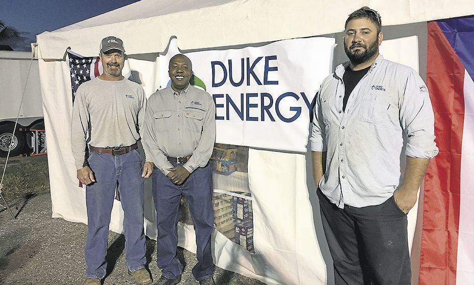 Duke Energy linemen work to restore electricity in Puerto Rico