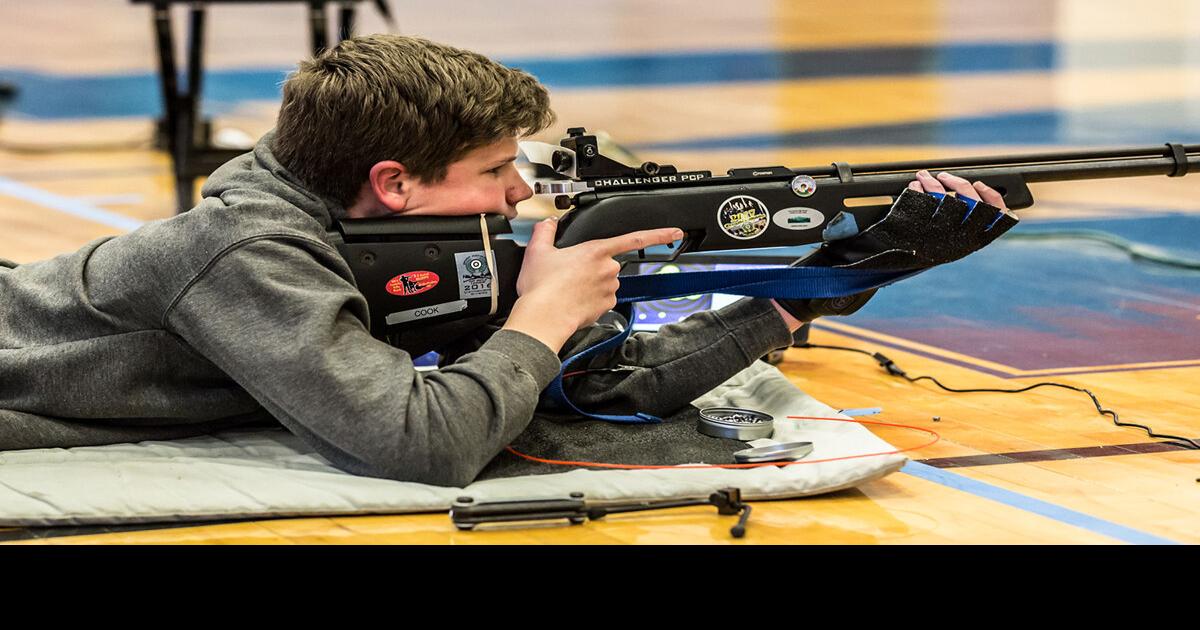 McDowell High NJROTC hosts rifle match with new electronic equipment