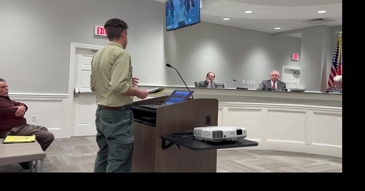Nicholas Larson with the U.S. Forest Service gives report to McDowell ...