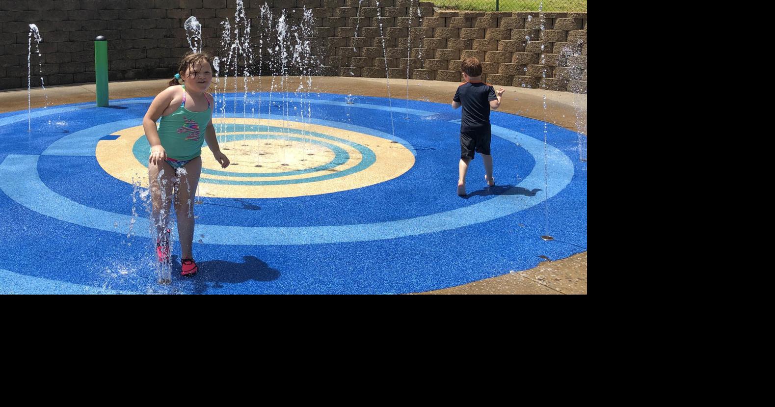 Marion NC community building splash pad damaged by vandalism