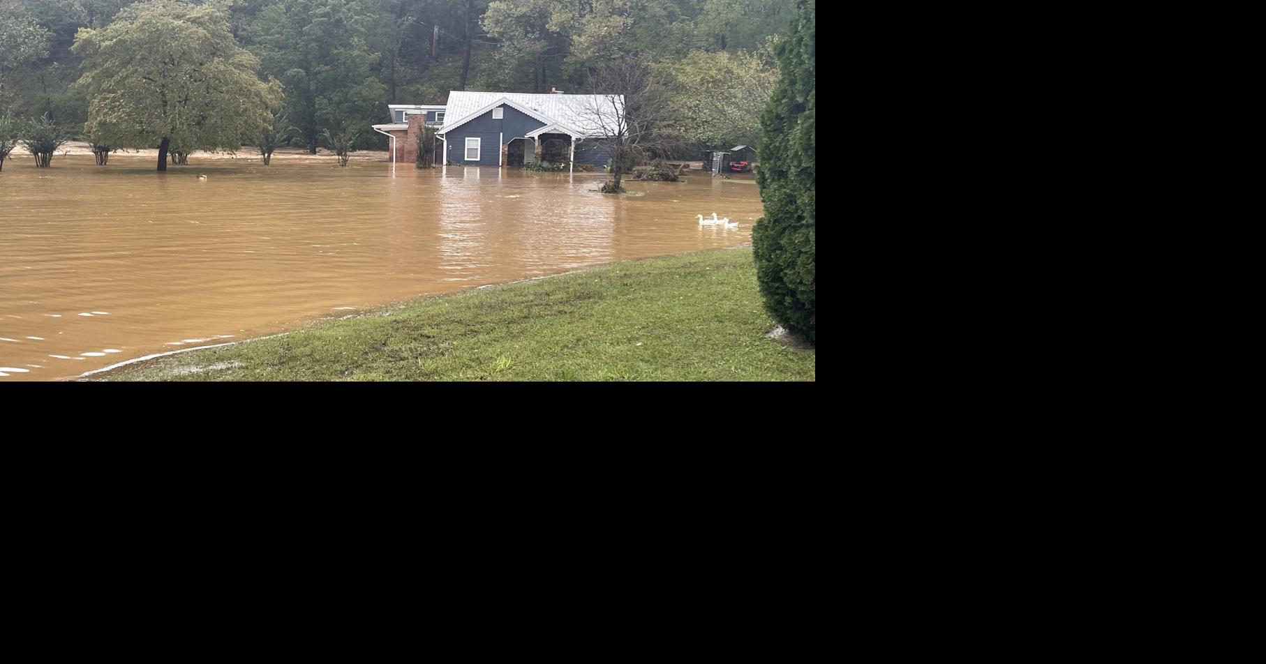 Photos, video of flooding after Helene in McDowell County NC