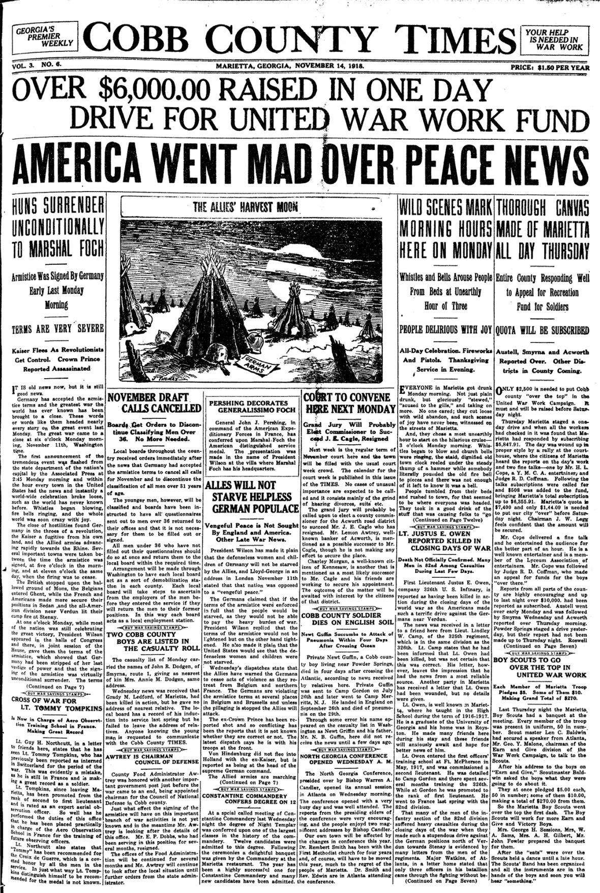 MDJ Time Capsule: The End of World War I | News | mdjonline.com