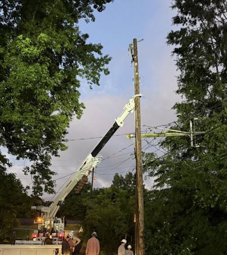 Acworth restores broken power poles following storm | News | mdjonline.com