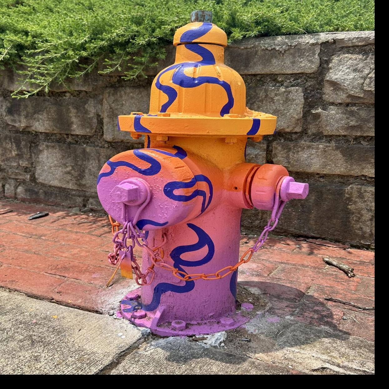fire hydrant purple