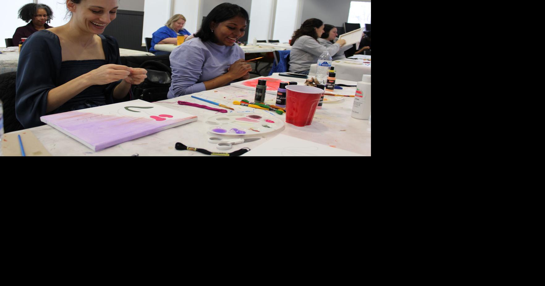 PHOTOS: Library art class gets residents into the V-day spirit | Local ...