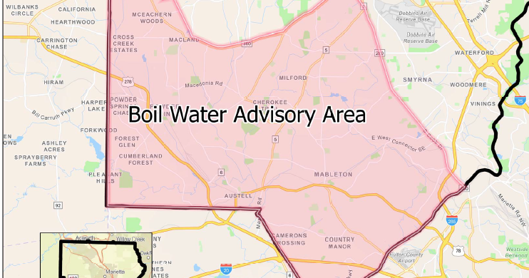 Boil Water Advisory Issued for Parts of Cobb County | Local News ...