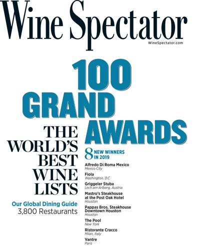 Wine Spectator announces winners of 2019 Restaurant Awards | Dining ...