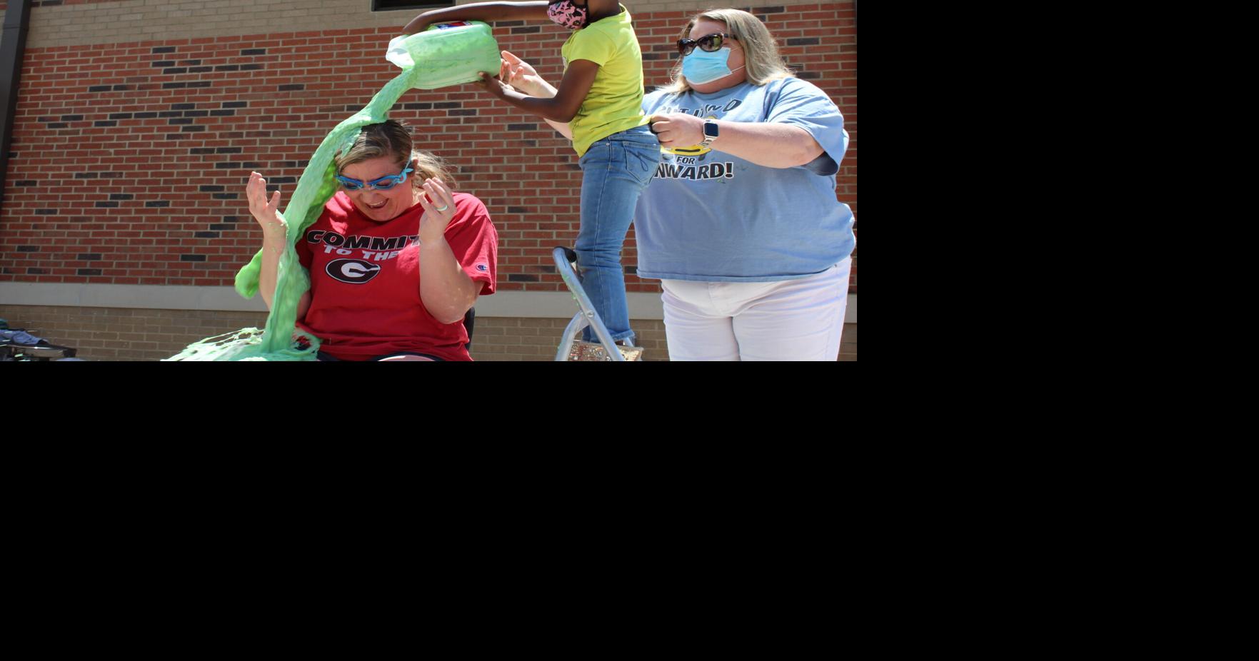 Brumby Elementary students slime teachers for a good cause | News ...