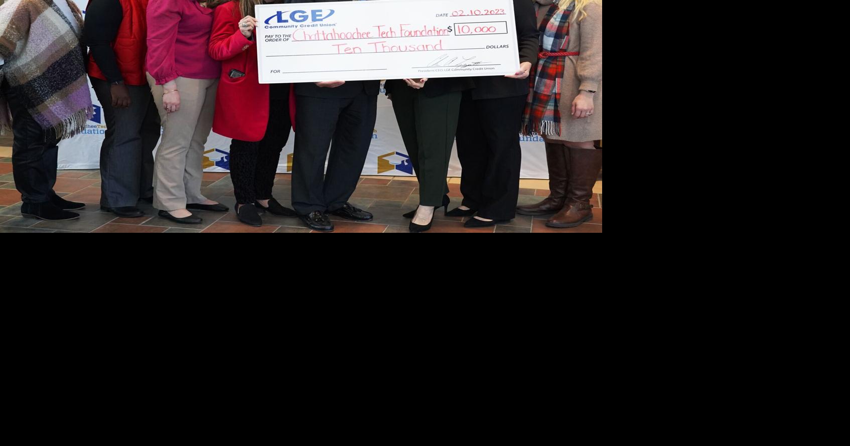 LGE Community Credit Union presents $10,000 donation to Chattahoochee ...