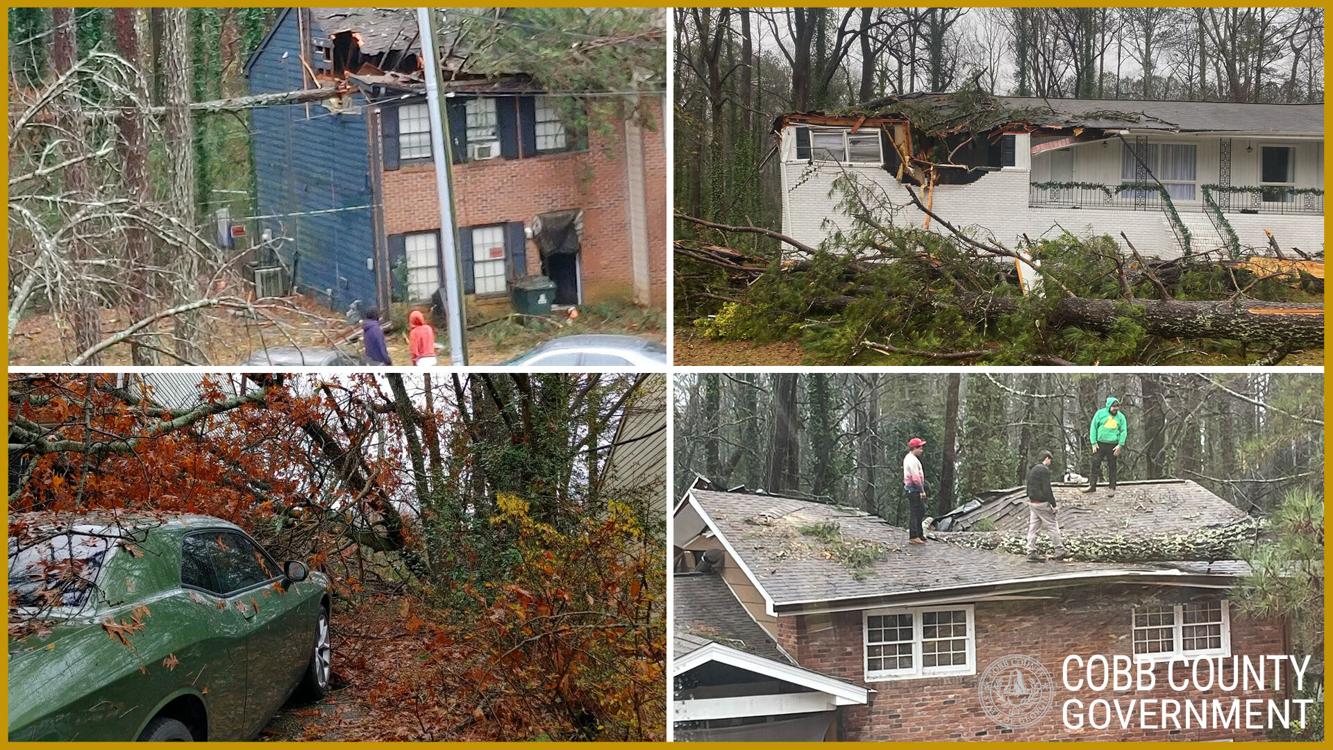 Cobb Homes Damaged by Downed Trees During Saturday Night Storms | Local ...