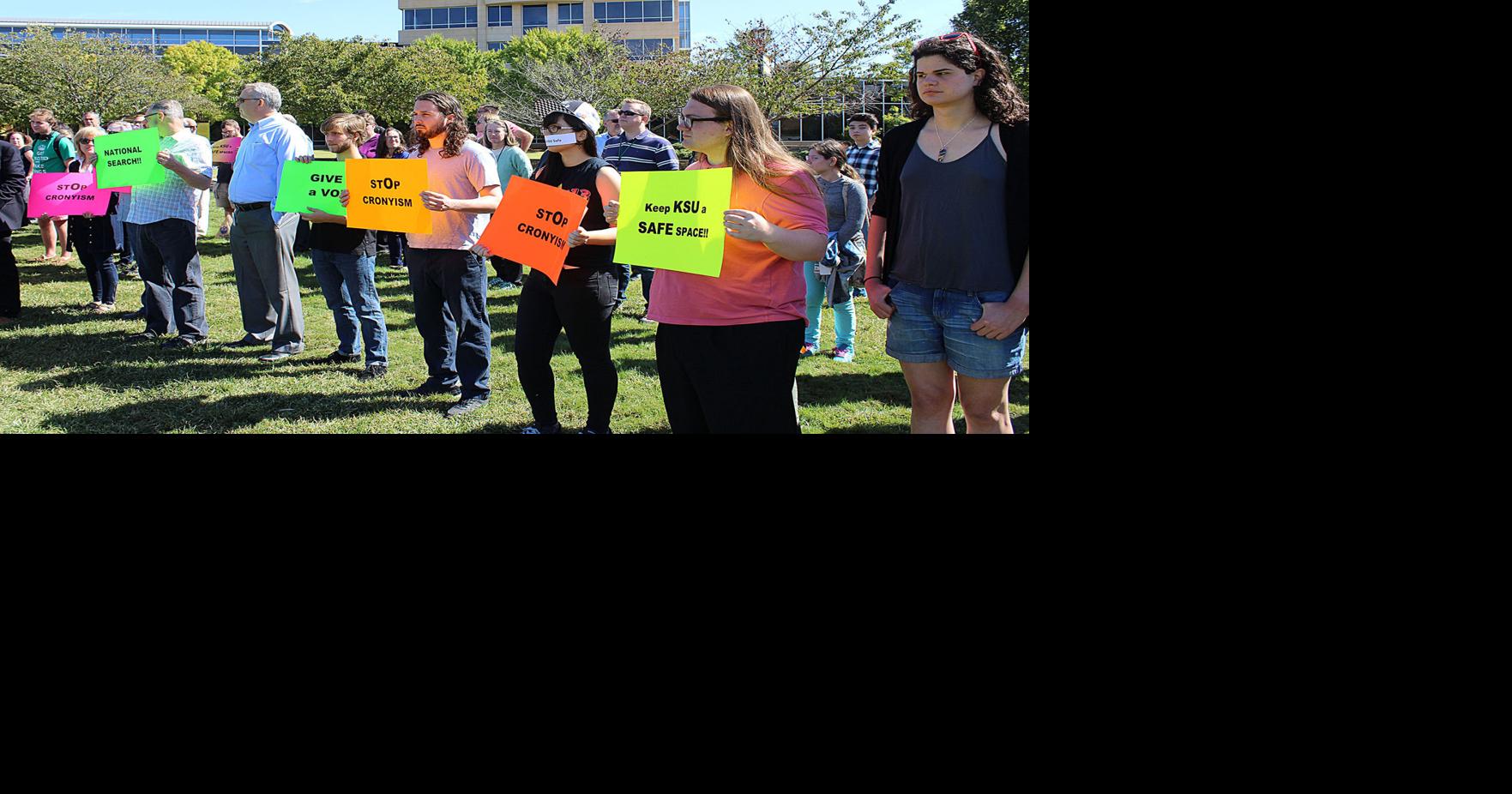 KSU faculty, students protest impending vote on Olens | Bigstory ...