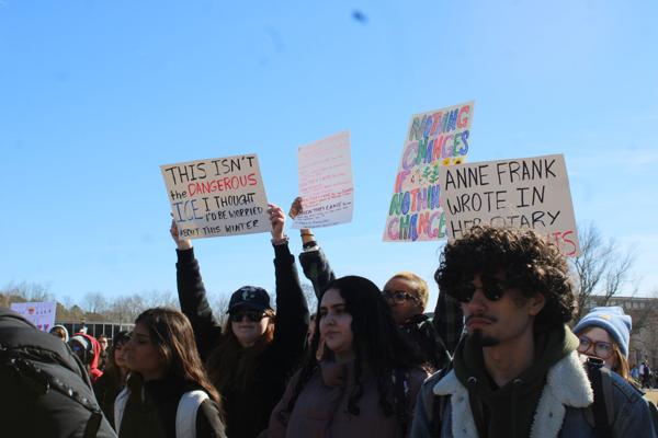 KSU students rally on campus to protest ICE, deportations and ...