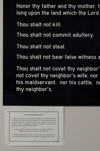 Texas can require public schools to display Ten Commandments in ...