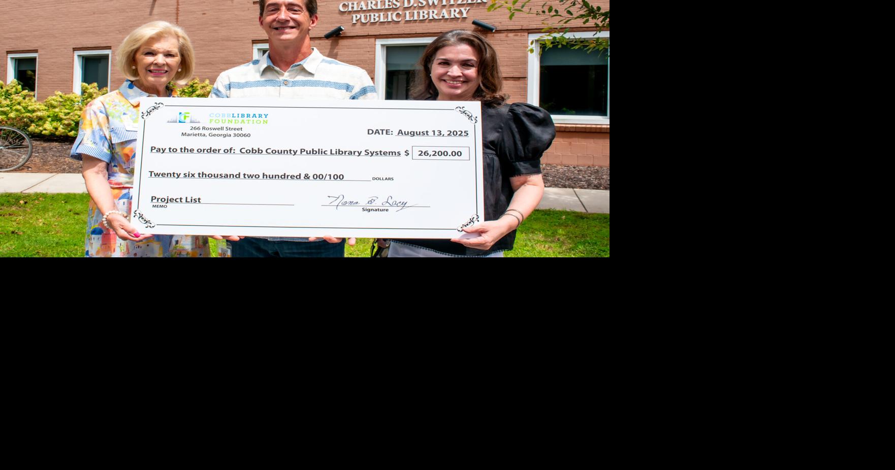 Cobb Library Foundation donates $26,200 to Cobb County Public Library ...
