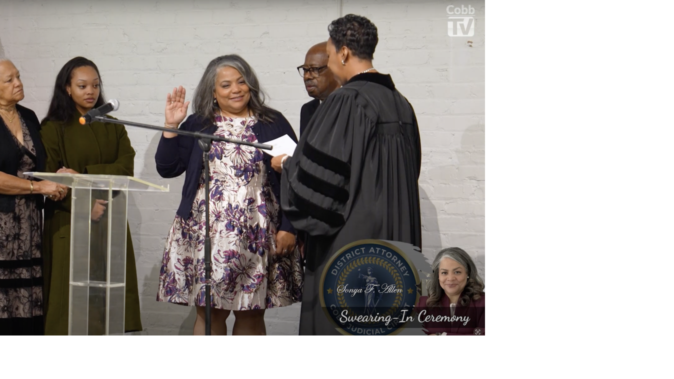 Sonya Allen Sworn in as Cobb DA | Local News | mdjonline.com