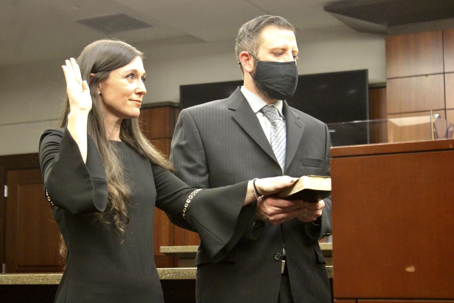 Kemp appointees Thompson, Usher sworn in as newest Cobb judges | News ...
