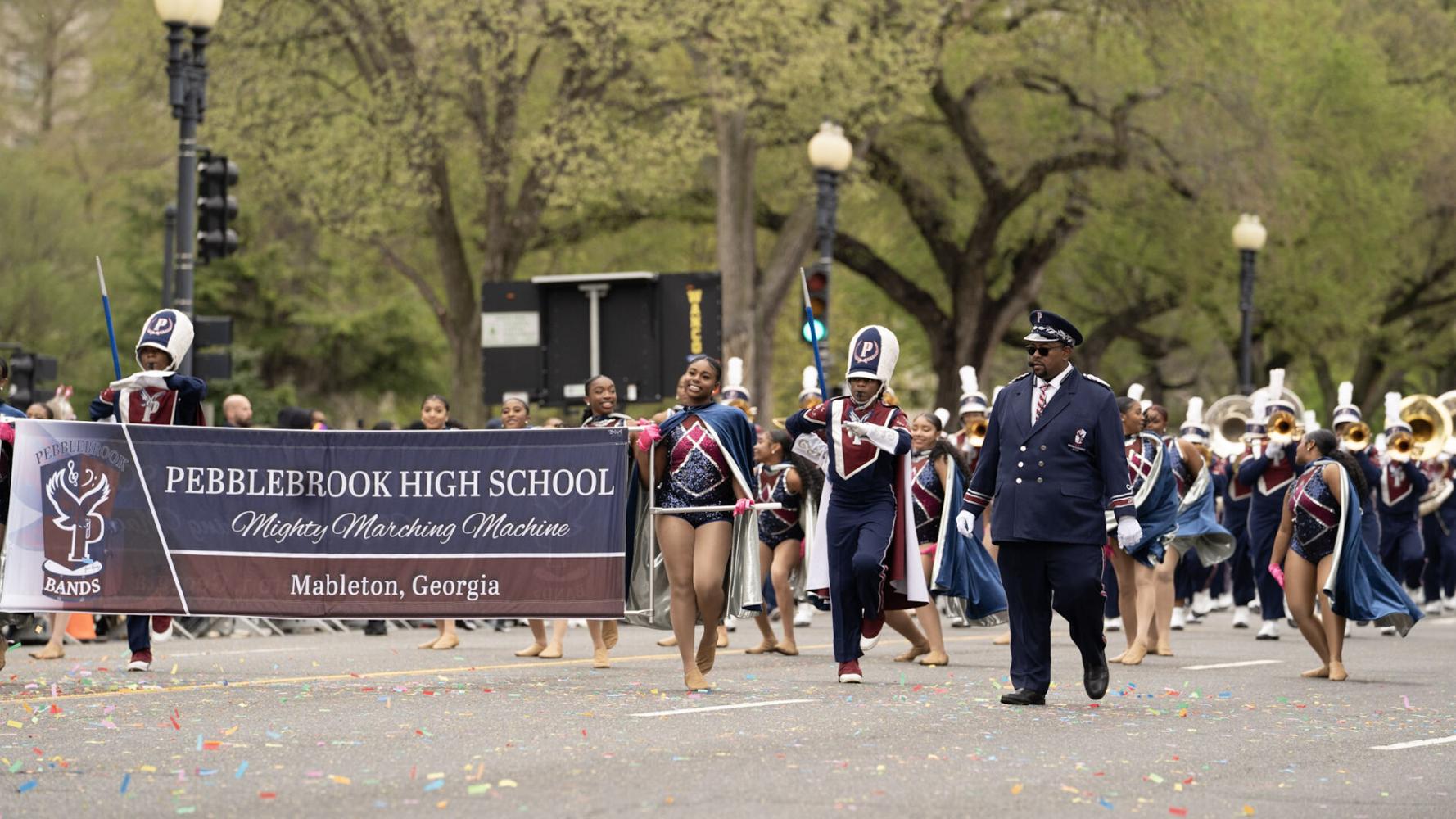 'In Excellence': Pebblebrook Marching Band Performs in Cherry Blossom Parade | News | mdjonline.com