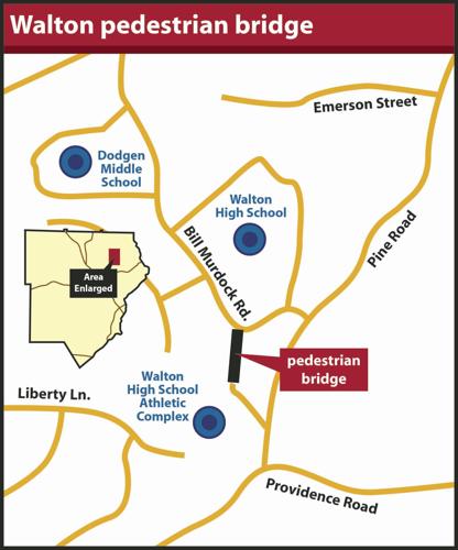 $1M pedestrian bridge going up at Walton HS | Education | mdjonline.com
