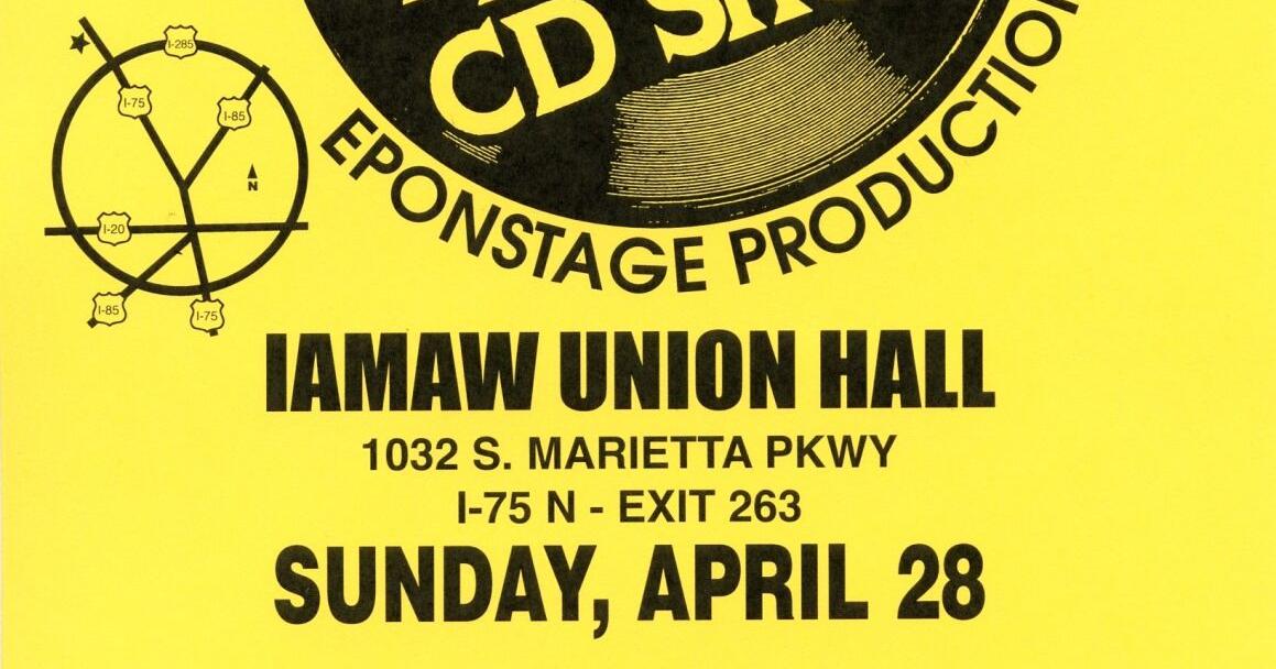 THE ATLANTA RECORD & CD SHOW - SUNDAY - APRIL 28 - 2024 | Press Release ...