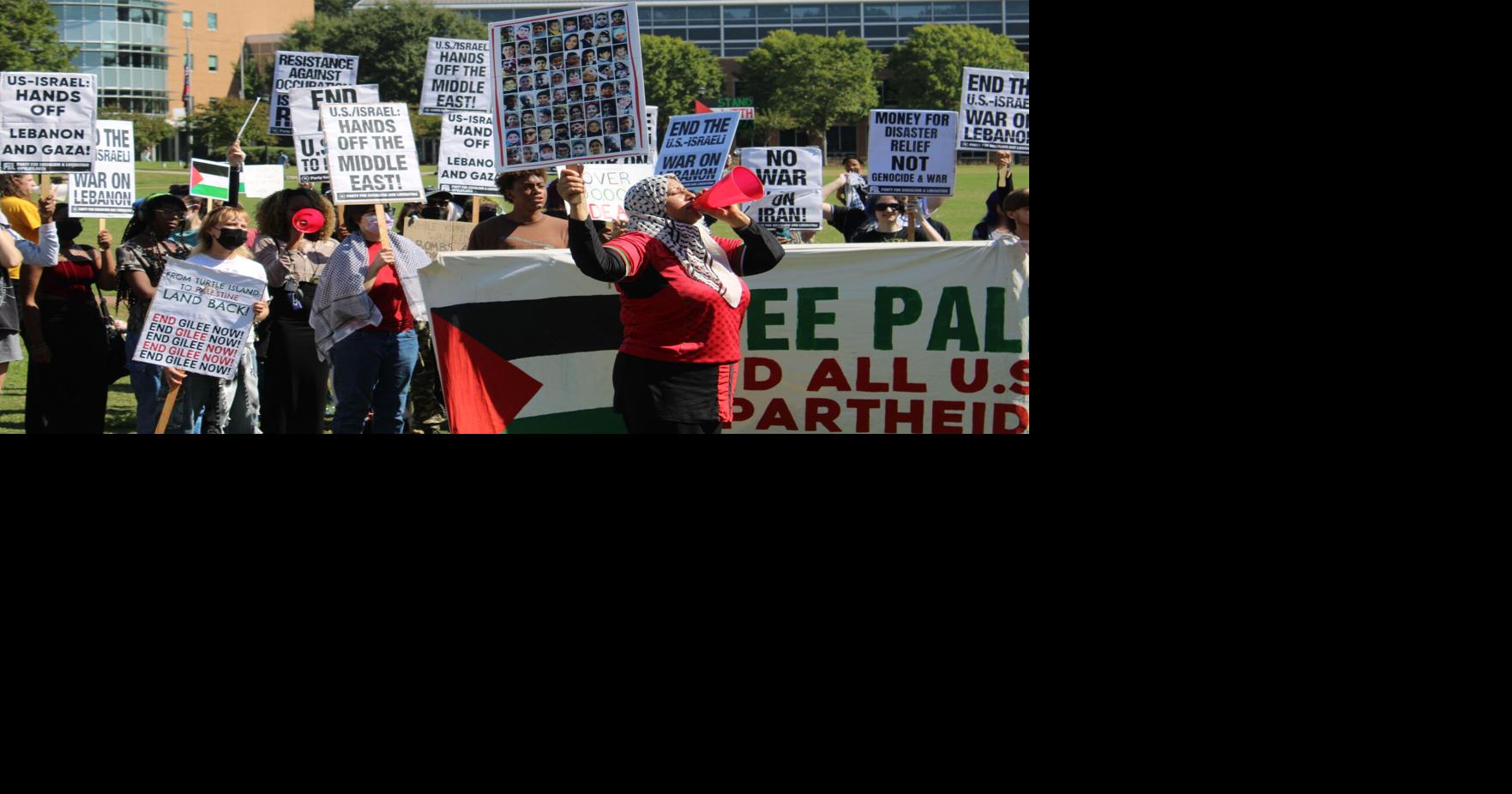 KSU Students Protest for Palestine One Year into War | Education ...