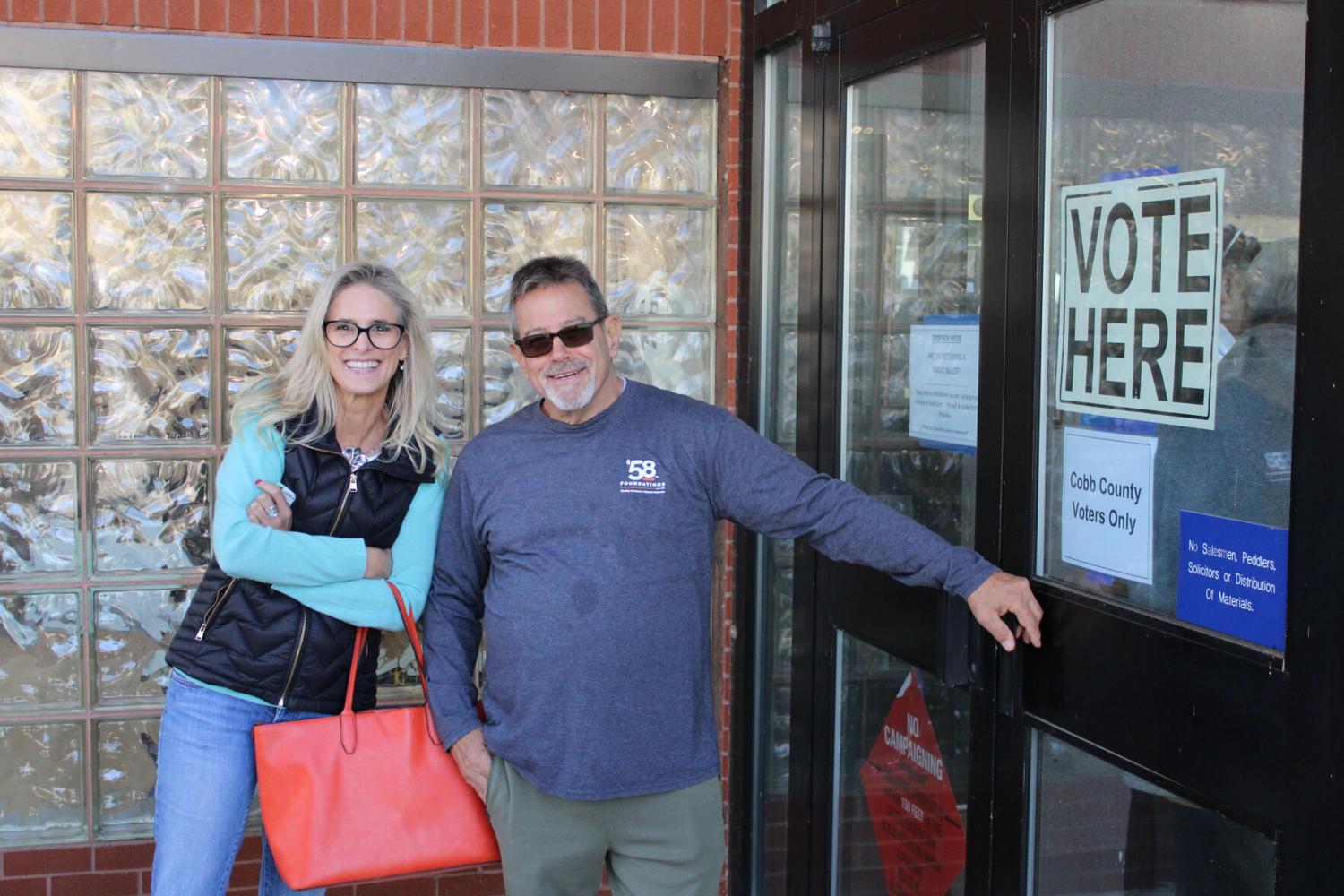 Second Day Of Early Voting Continues In Cobb Elections
