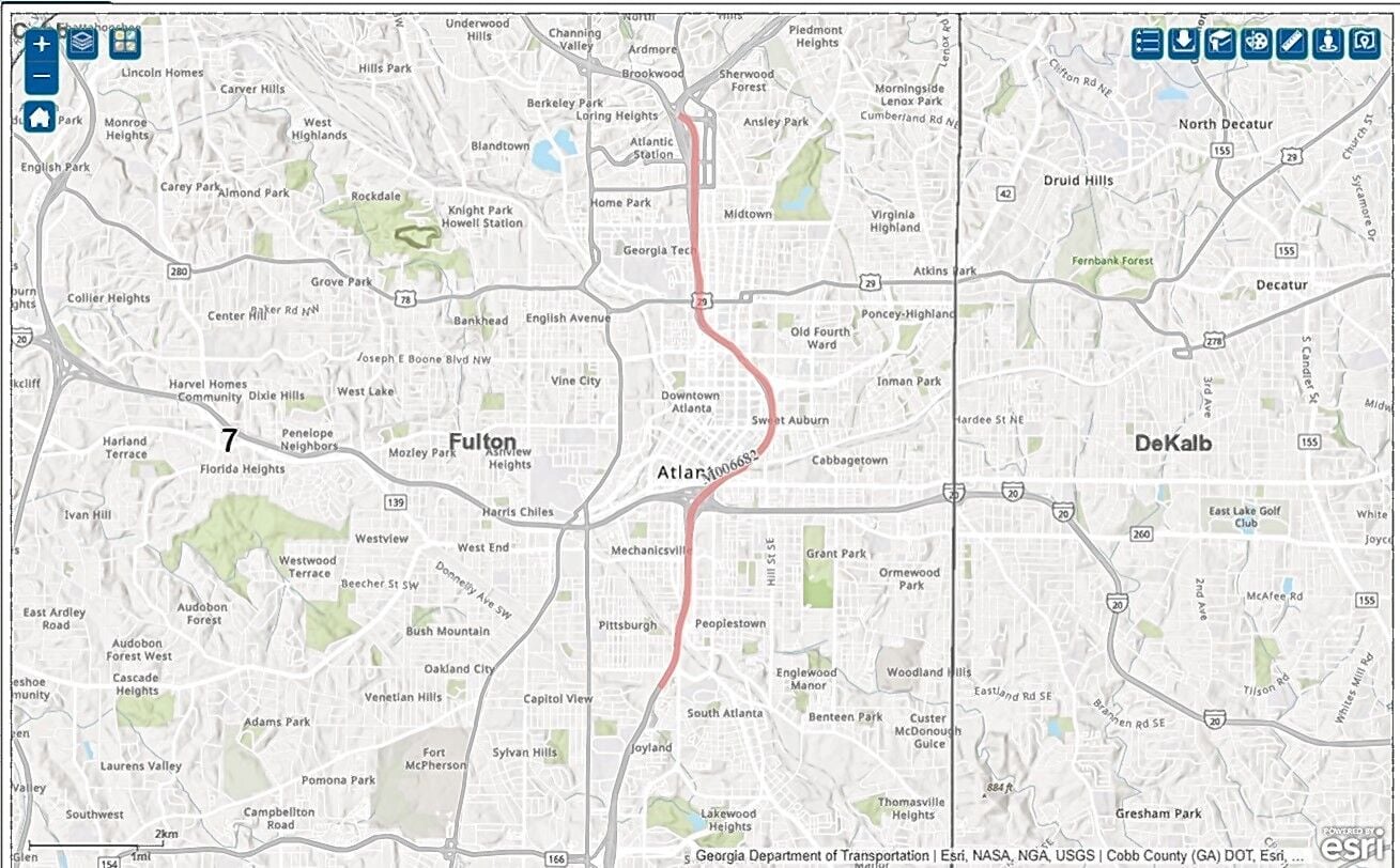 Weekend lane and ramp closures on I-75/I-85 Downtown Connector | News ...