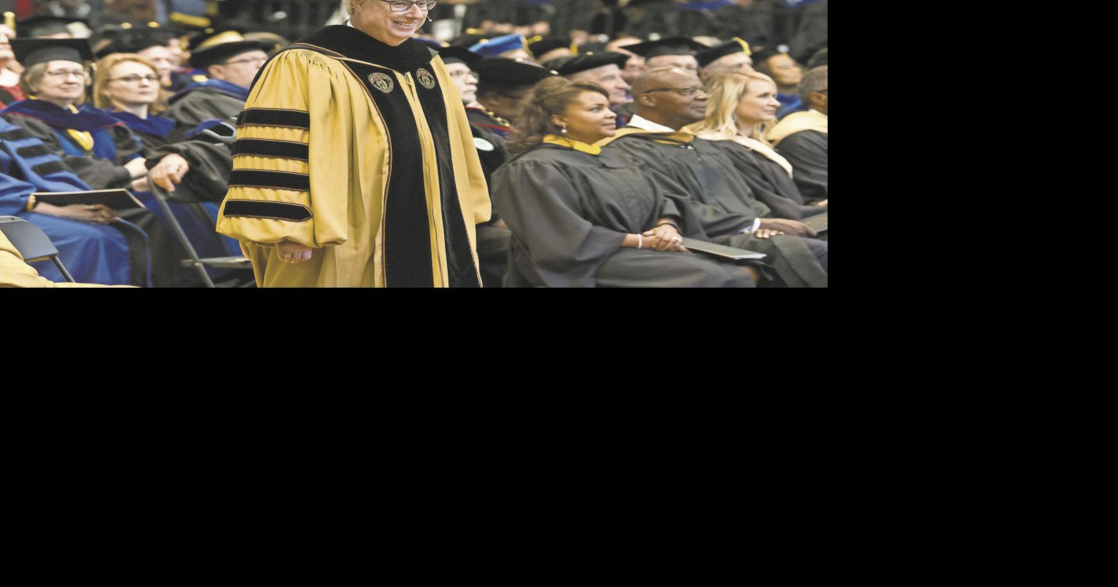 Protests bookend Sam Olens’ investiture ceremony at KSU | News ...