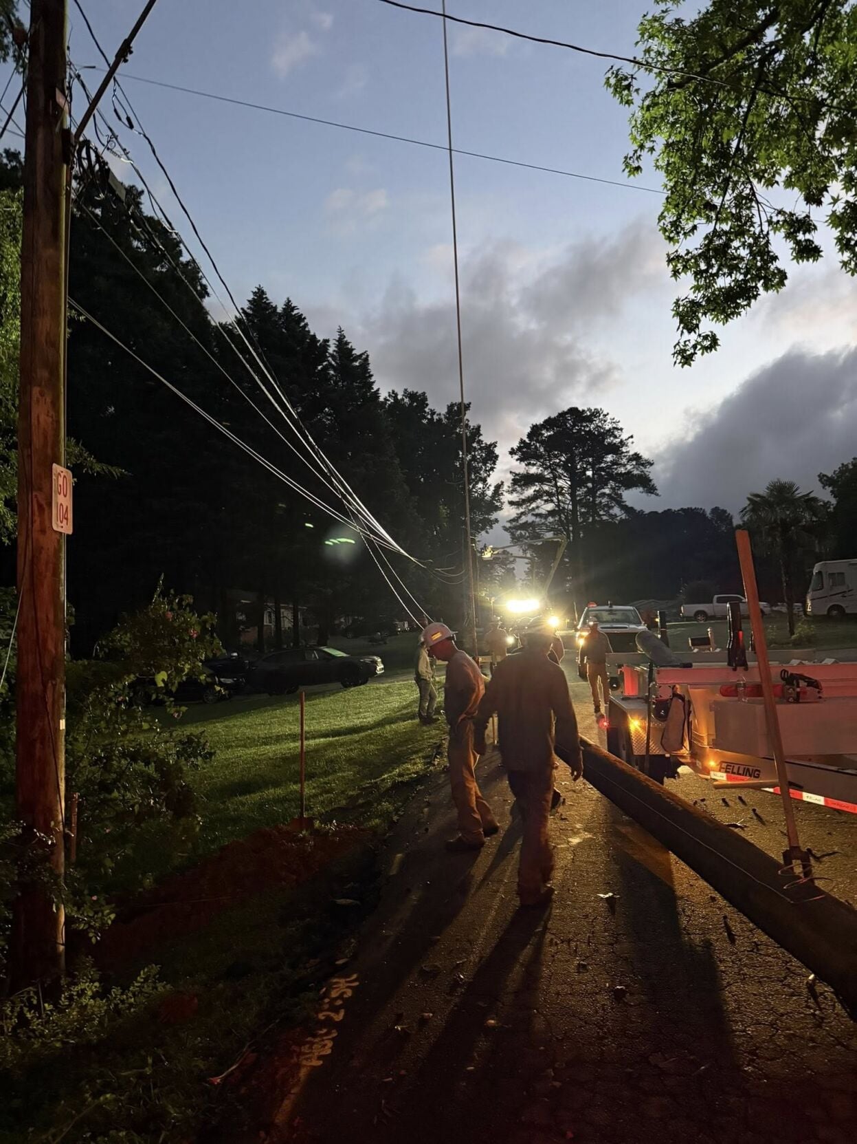 Acworth restores broken power poles following storm | News | mdjonline.com