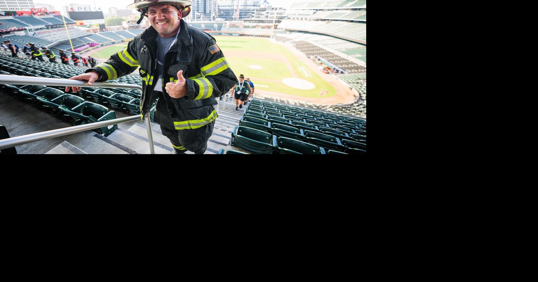 First responders observe 9/11 with stair climb at Truist Park | Local ...