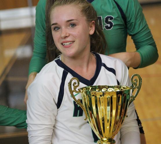 Harrison volleyball teams sweeps to third straight county title ...