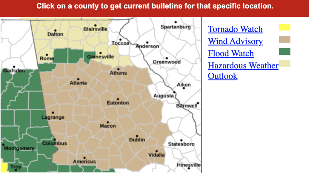 NWS issues flood and tornado watches, wind advisory as thunderstorms ...