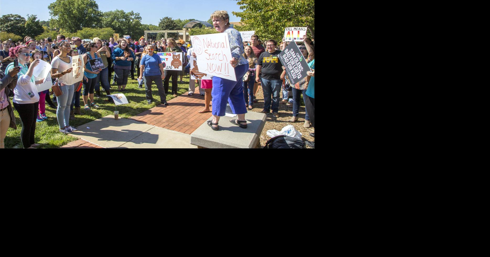 KSU students, faculty protest Olens’ possible presidency | News ...