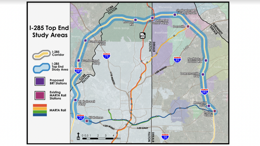 Cobb joins metro counties in signing $16M I-285 transit study deal ...