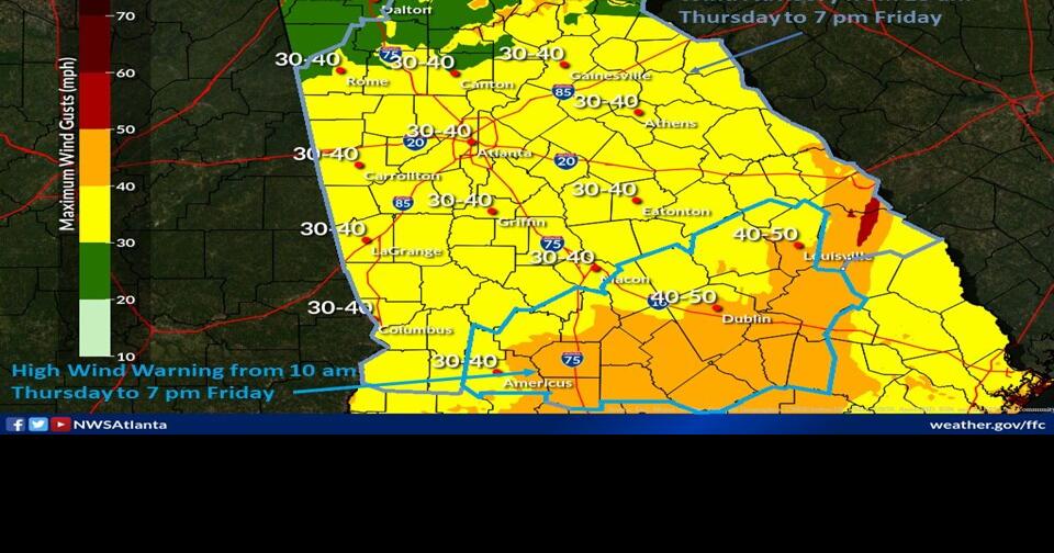 Tropical storm expected to bring heavy rain, winds to Cobb | Local News ...