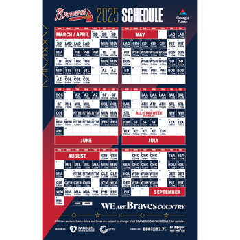 Braves Release 2025 Promotional Schedule | Atlanta Braves | mdjonline.com
