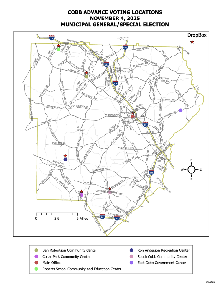 Cobb Elections Board approves early voting schedule for fall elections ...