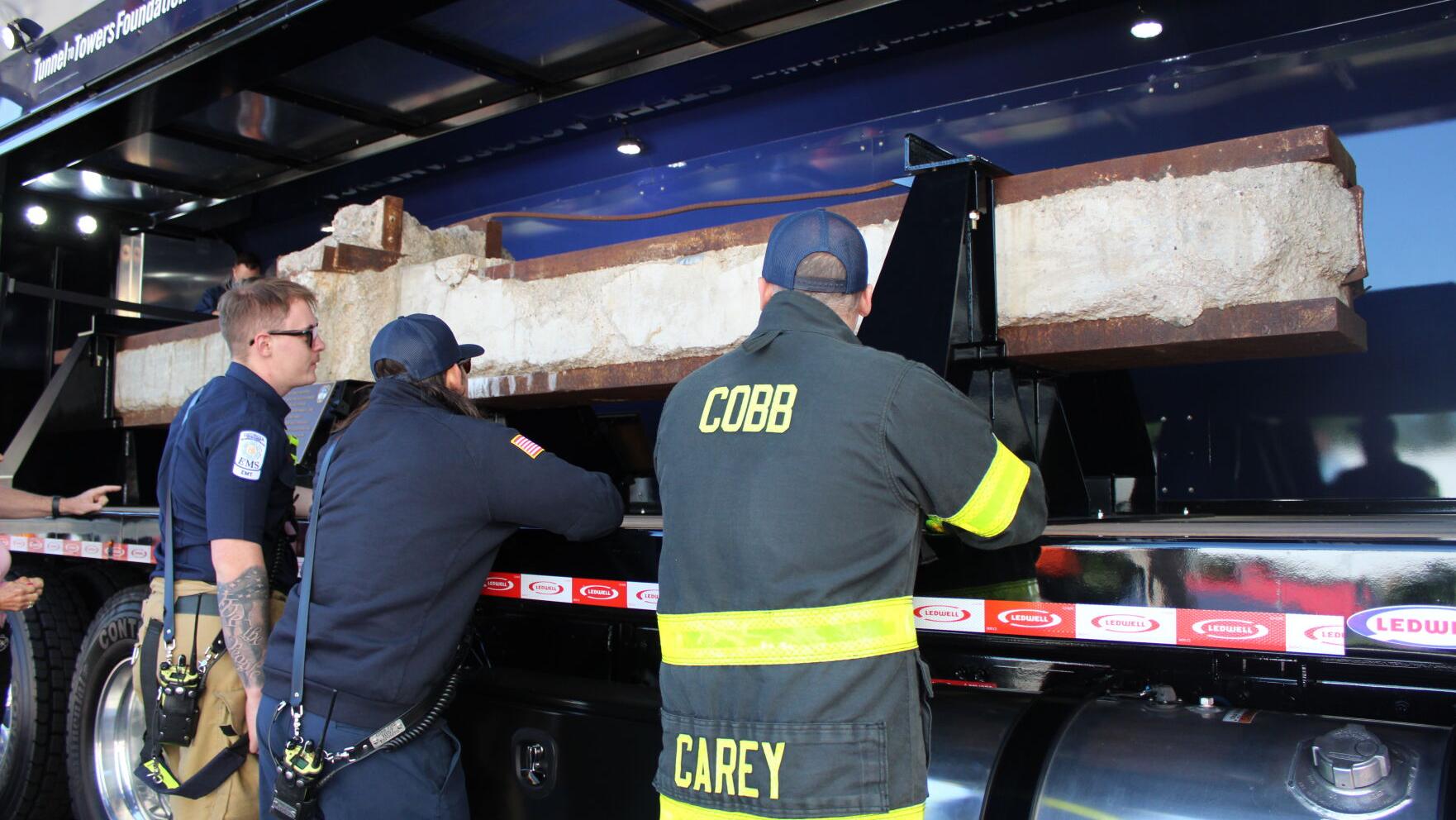 'Treating it like it’s sacred’: 9/11 steel beam draws reflection at ...
