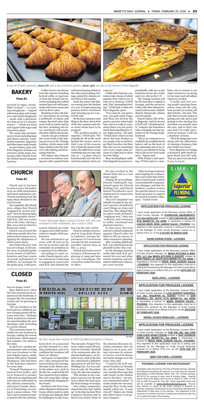 Page A3 | e-Edition | mdjonline.com