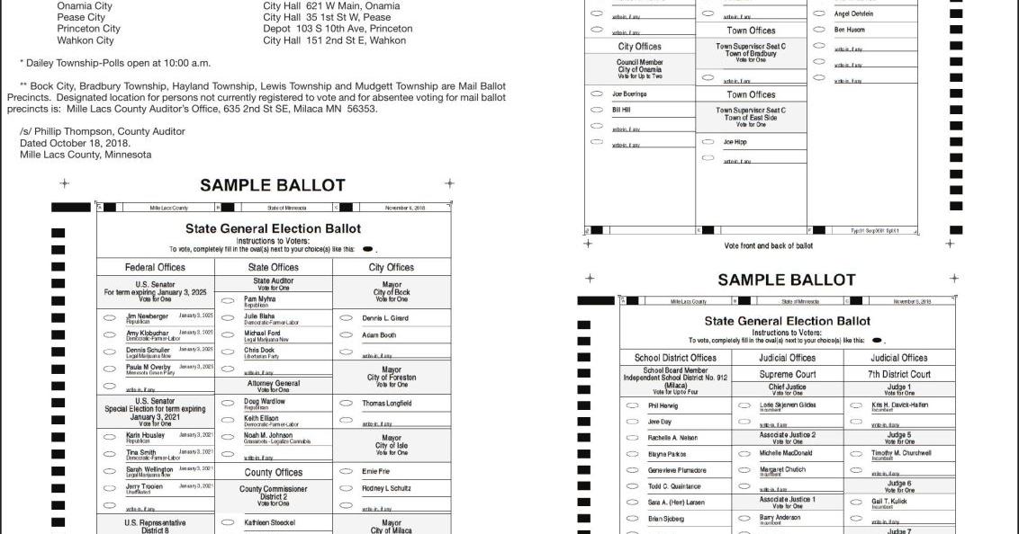 Notice of Election/Sample Ballot | County | messagemedia.co