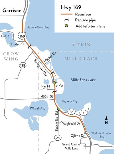 Roadwork planned for Hwy. 169 between Garrison and Onamia | Mille Lacs ...
