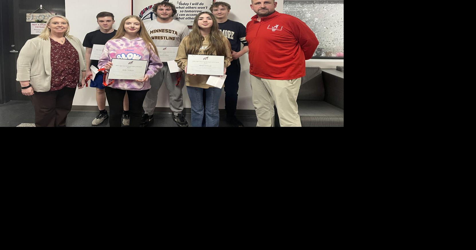 AHS January students of the month | Education | messagemedia.co