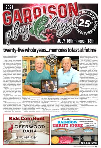 Garrison play days July 16-18, 2021 | Mille Lacs Messenger ...