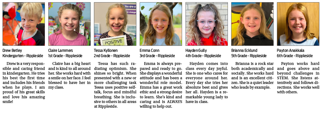Students of the Month – November 2022 – McGregor Elementary School ...