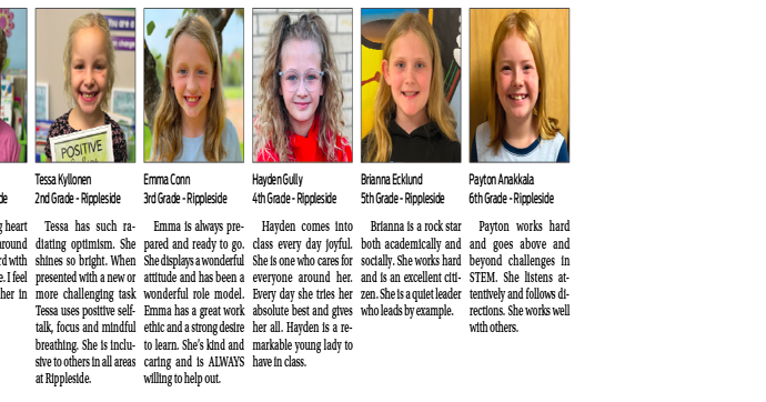 Students of the Month – November 2022 – McGregor Elementary School ...
