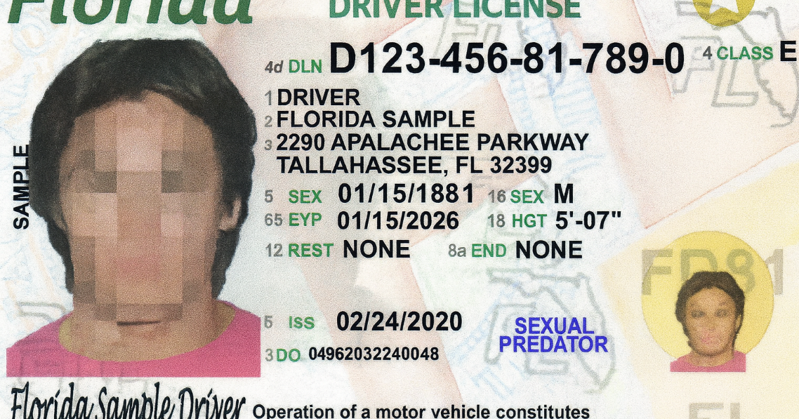 Florida can keep ‘sexual predator’ marking on driver’s licenses ...