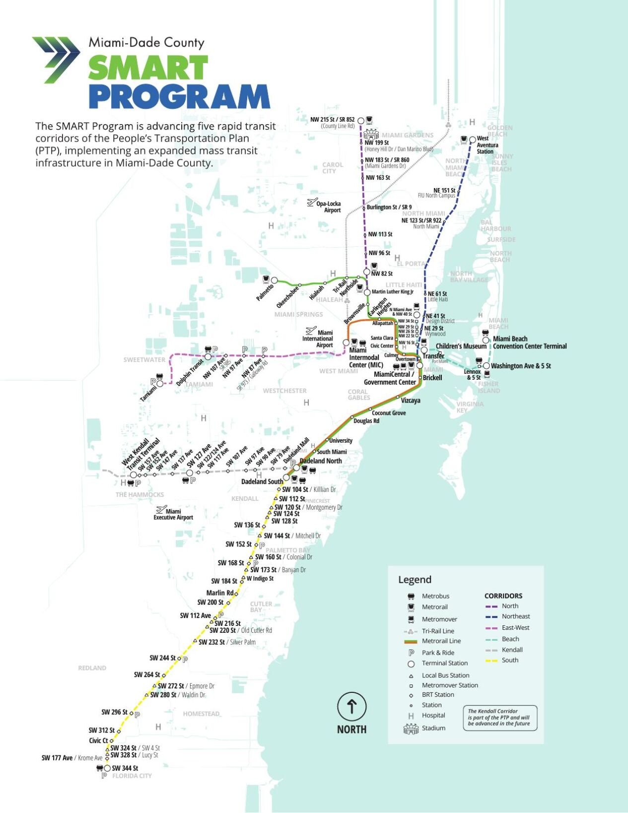 Miami Dade County Transit Map