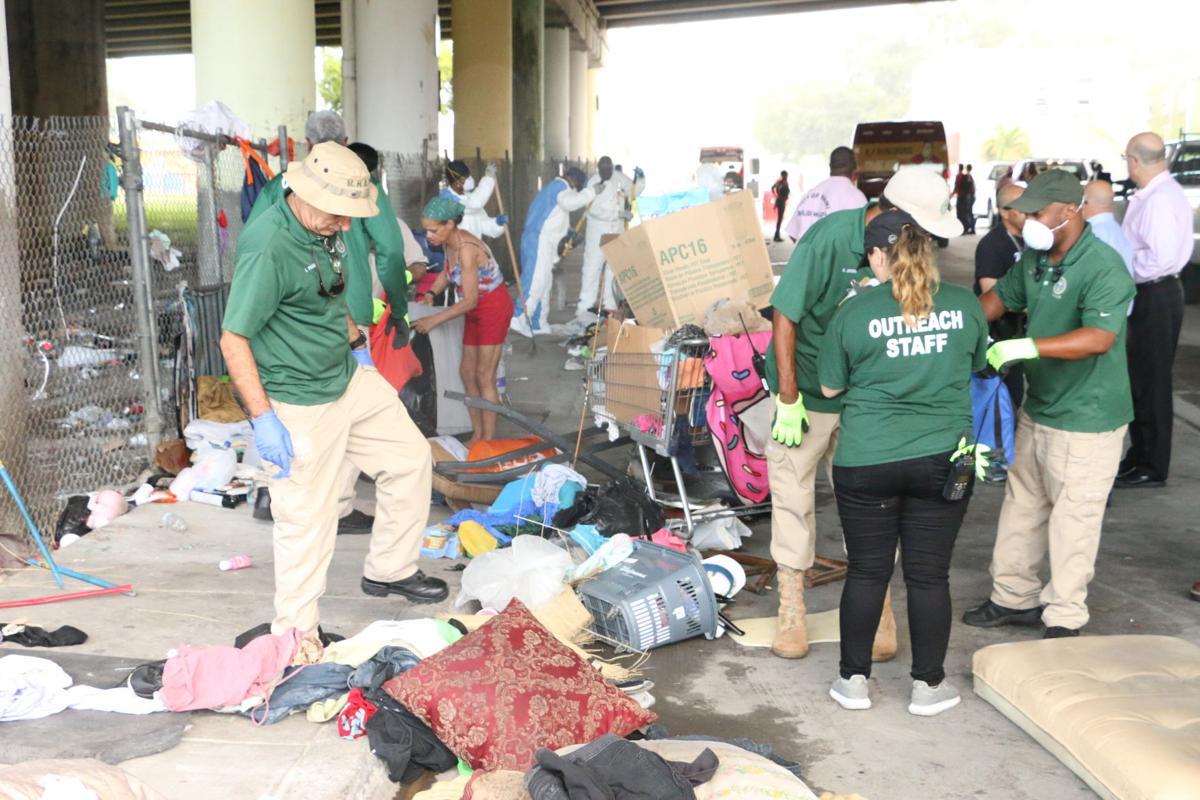 Cleanup of Overtown opioid den underway | South Florida News ...