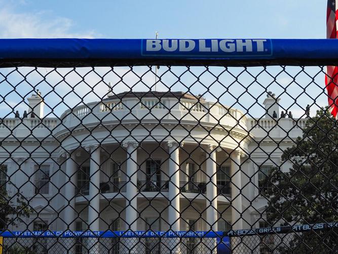 Corporate logos abound on White House grounds in prep for fights by ...