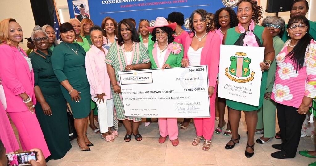 Congresswoman Frederica Wilson awards over $1M to Divine Nine ...